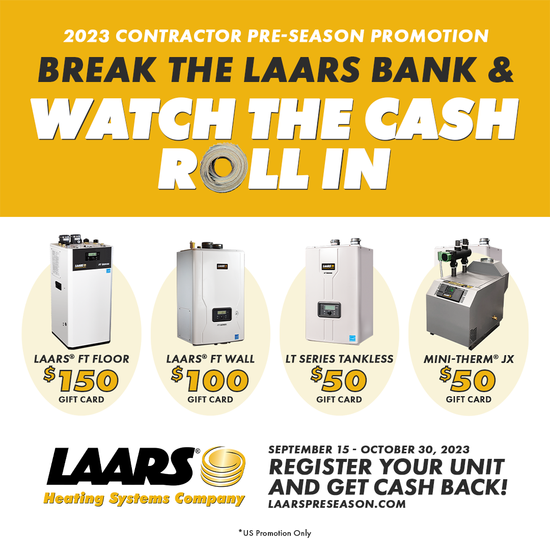 Laars Contractor Rebate Program | Laars